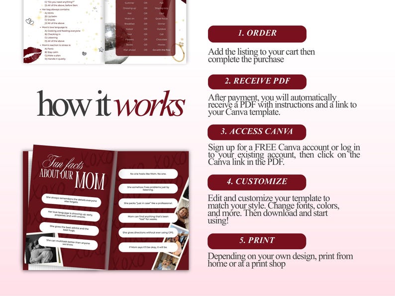 Editable Mother's Day Magazine Template Personalized Best Mom Birthday ...