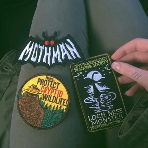 Cryptid PSA Patch - Cryptozoology Tracking Society Bigfoot Sasquatch ...