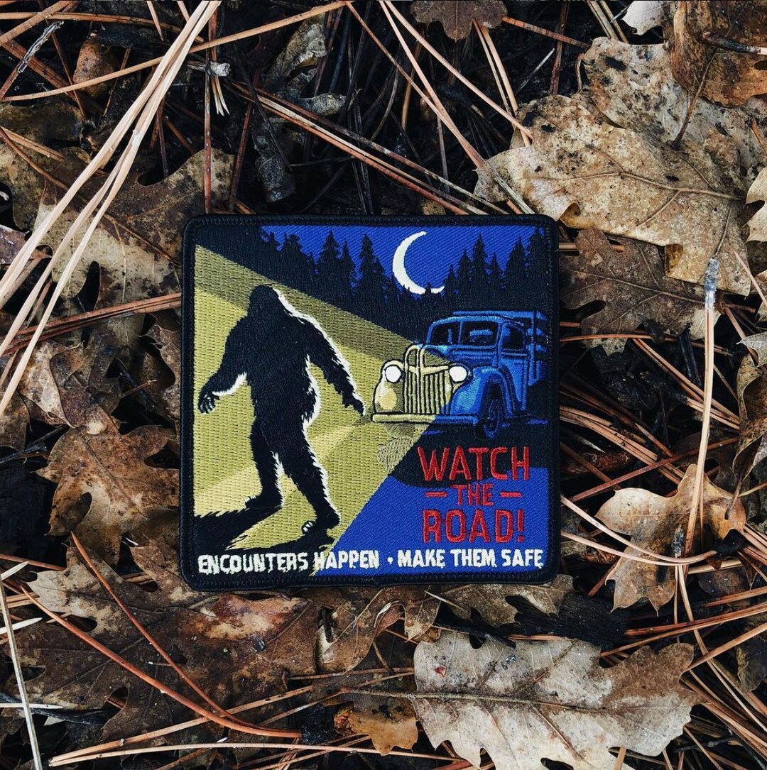 Road Safety PSA Cryptozoology Patch - Cryptozoology Tracking Society ...
