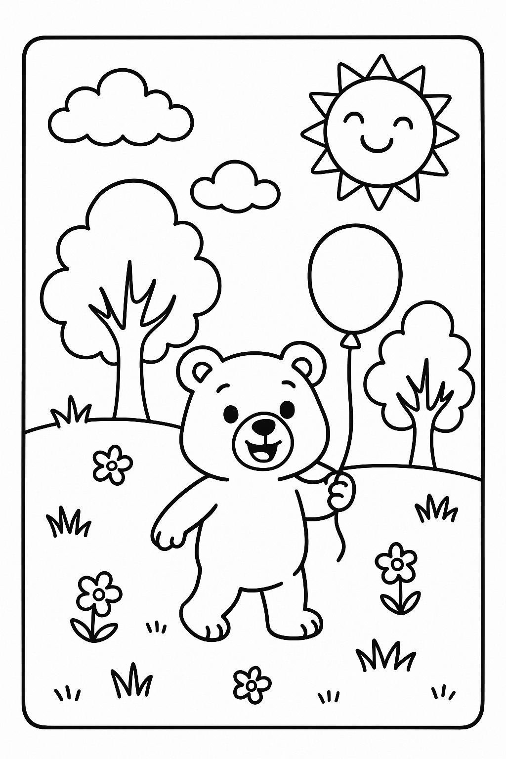 Multi-animal Themed Coloring Page for Kids | Printable Kids Coloring ...