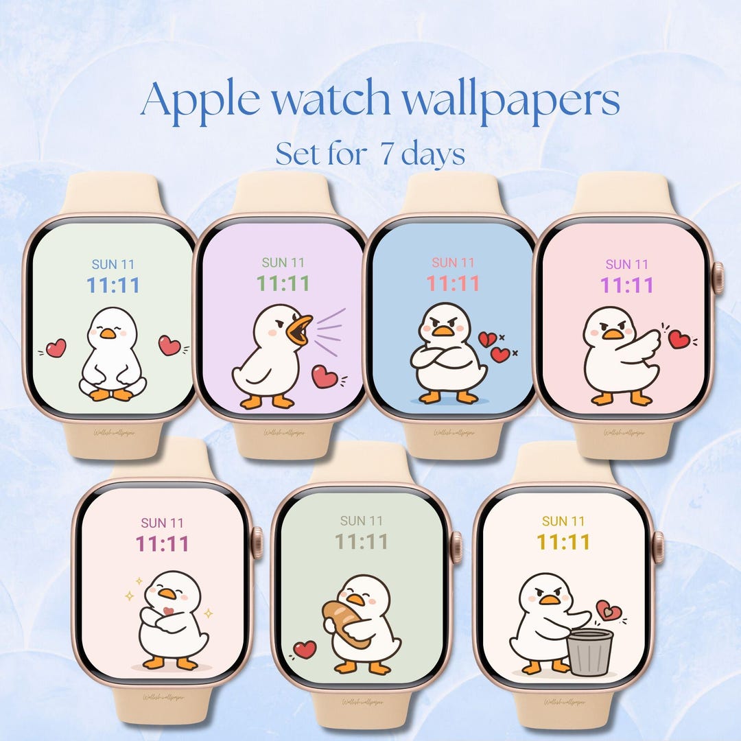 7 Cute Goose Apple Watch Wallpaper -antivalentine Smartwatch Face ...