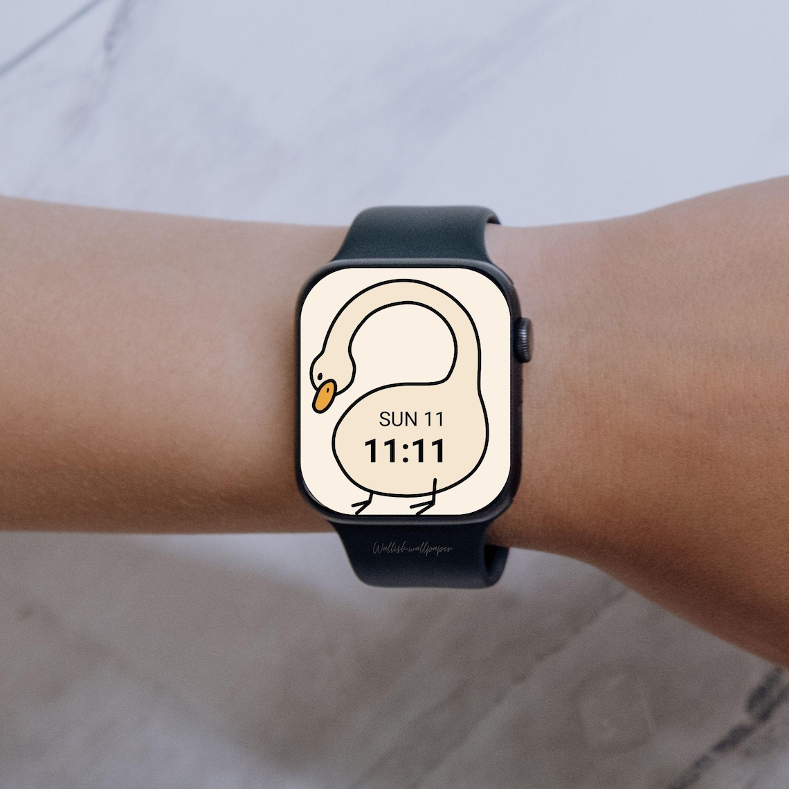 Apple Watch Wallpaper Silly Goose Pastel, Minimal Smartwatch Faces ...
