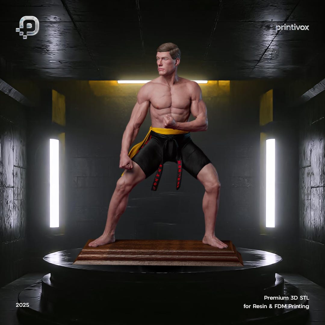 Karate Master 3D STL File – Martial Arts Grand Champion Pose 3D Print ...