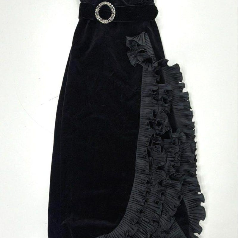 Black Gown 1980s - Etsy