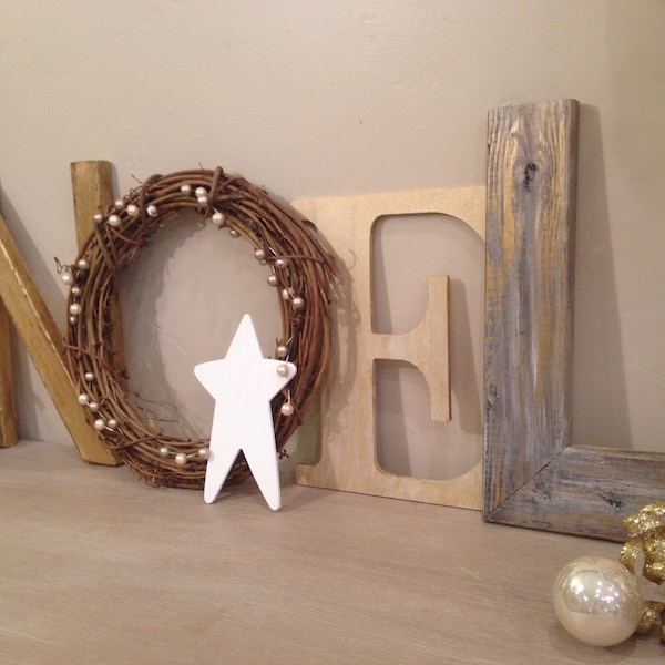 Rustic Wood Letters - Etsy