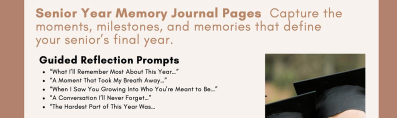 Senior Year Toolkit for Moms | Class of 2026 Graduation Planner ...