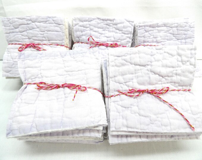 Vintage Quilt Squares: 20 White Cotton Blocks for Sewing (4x4) - Etsy