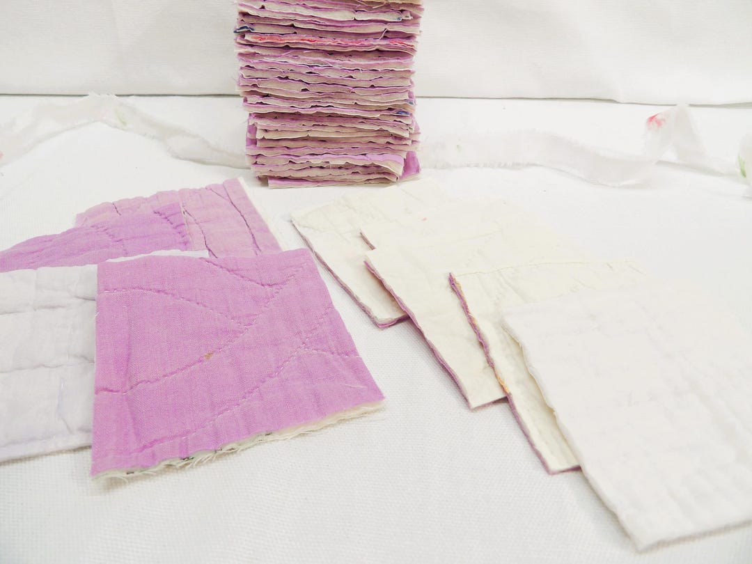 Vintage Quilt Squares: 50 Lavender Cotton Blocks for Sewing (3x3) - Etsy