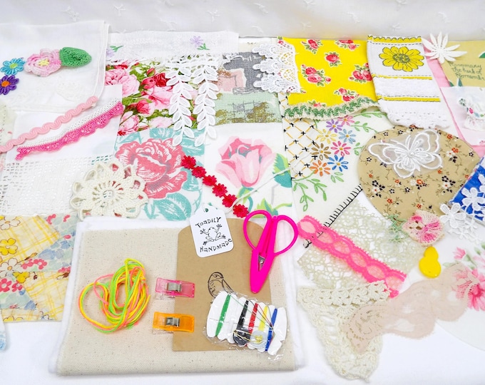 Slow Stitch Sewing Kit - Mini Beginner Sewing Kit - Mindful Sewing ...