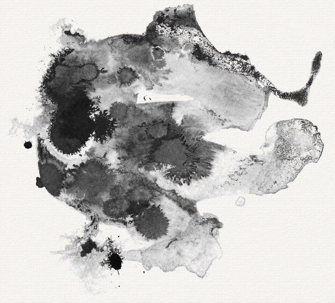 Wet Ink Texture Clip Art Hand Painted Texture PNG Artistic | Etsy