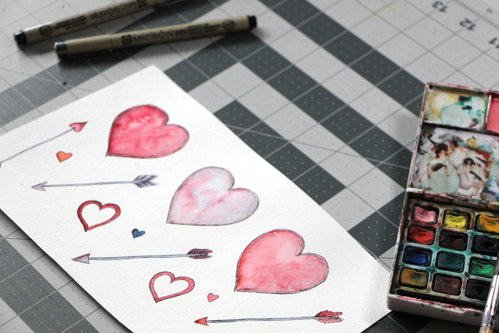 Hearts and Arrows Clip Art Valentine's Day Hearts | Etsy