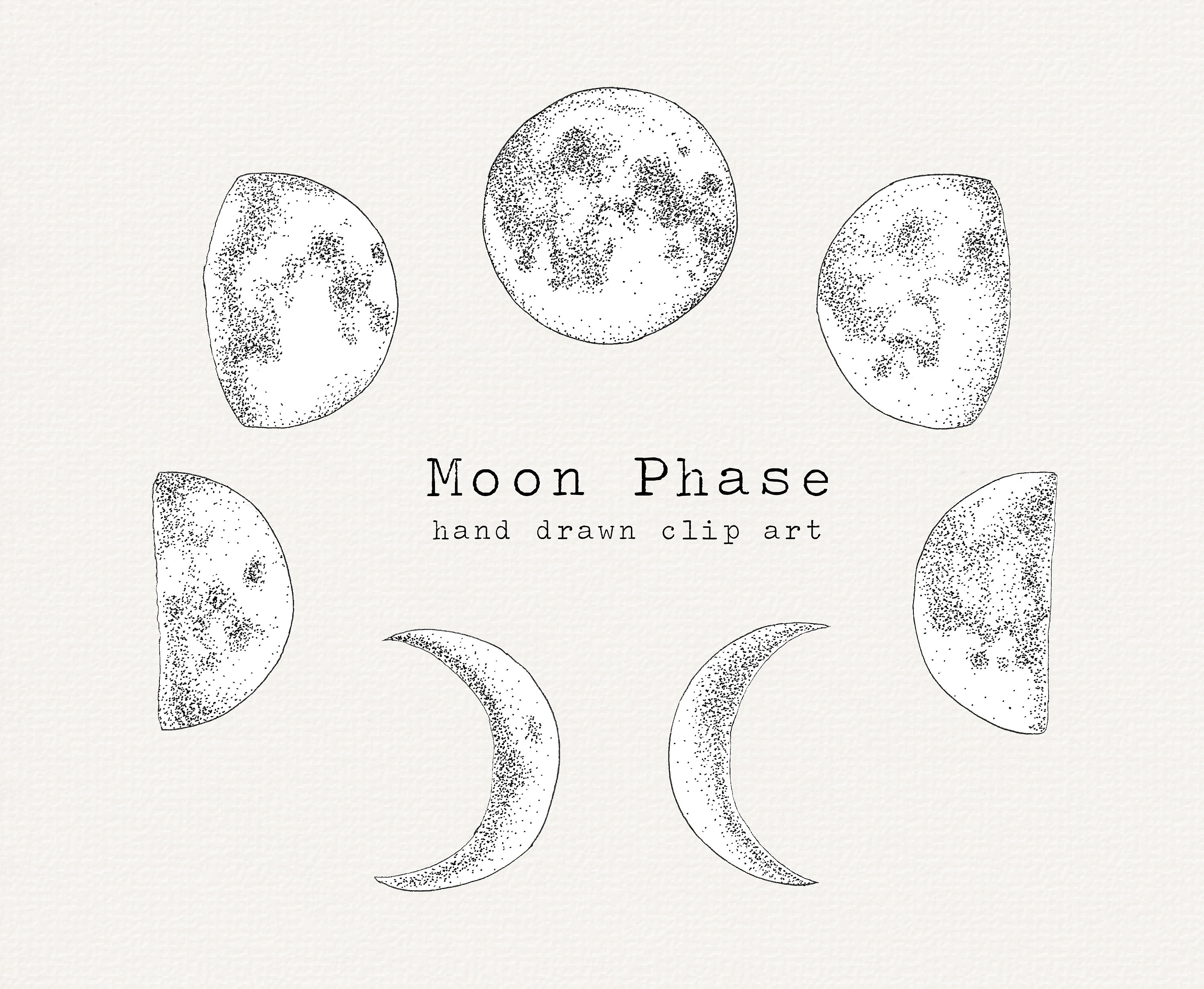 Gibbous Moon Clipart Image