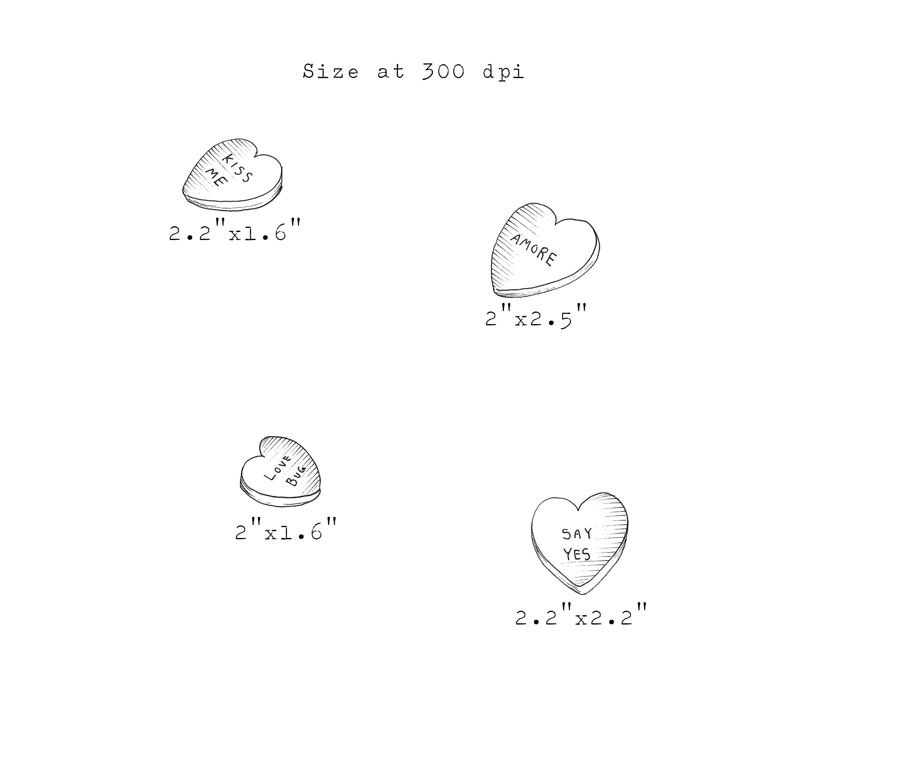 Valentine Candy Clipart Black And White