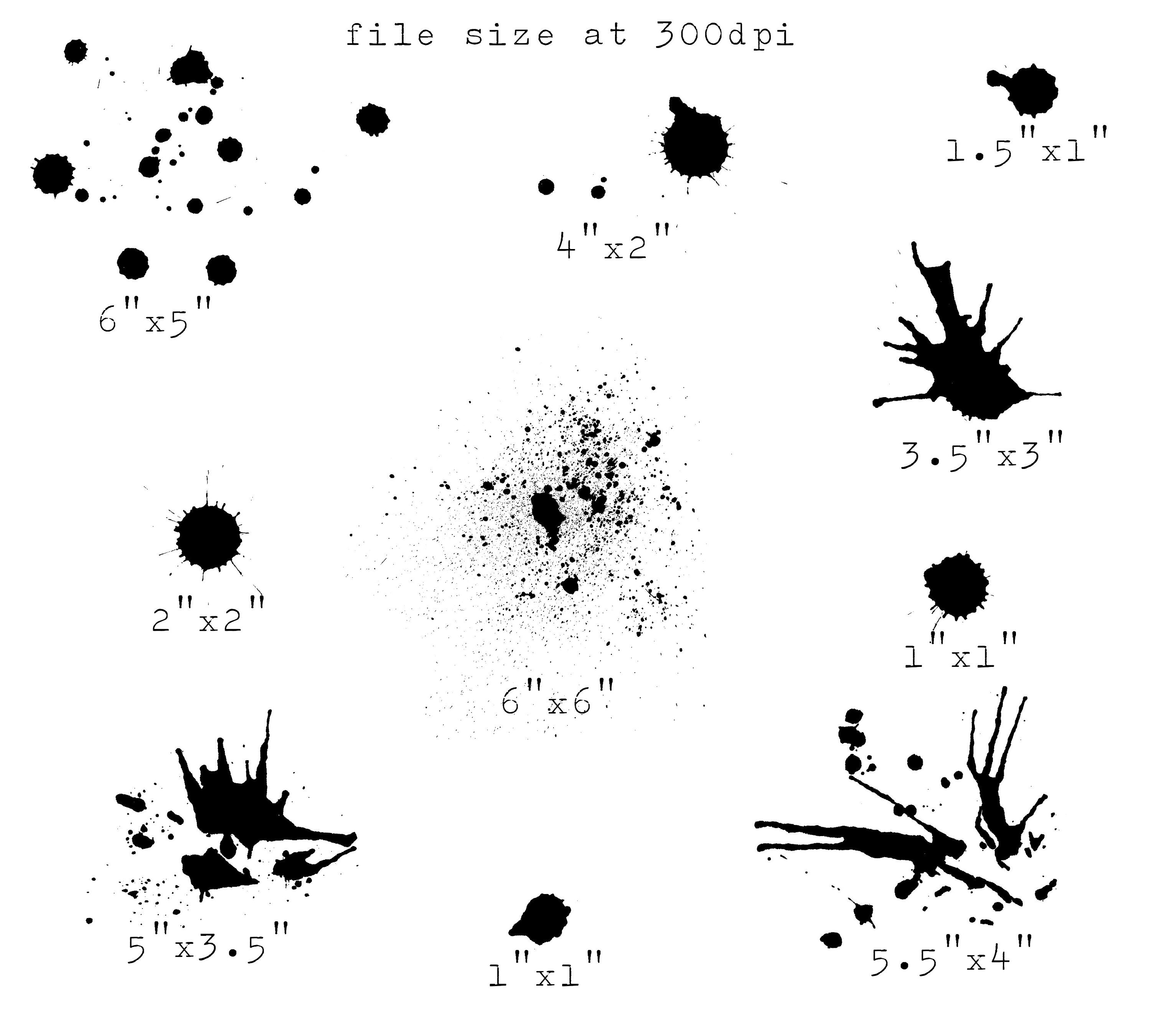 Free Ink Blot Clipart Flowers