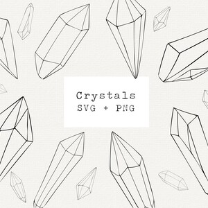 Crystal Svgs, Crystal Vector Graphics for Cricut, Silhouette, Laser ...