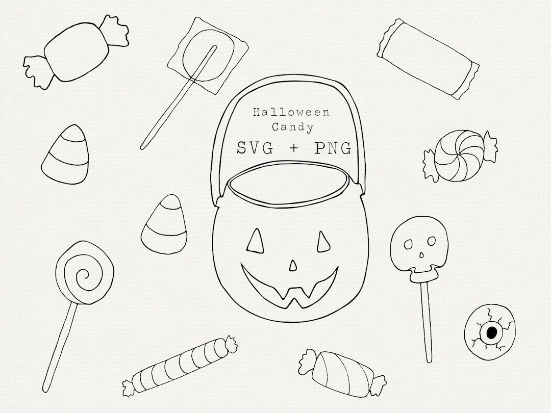 Halloween Candy Clip Art Black And White Halloween Candy Halloween