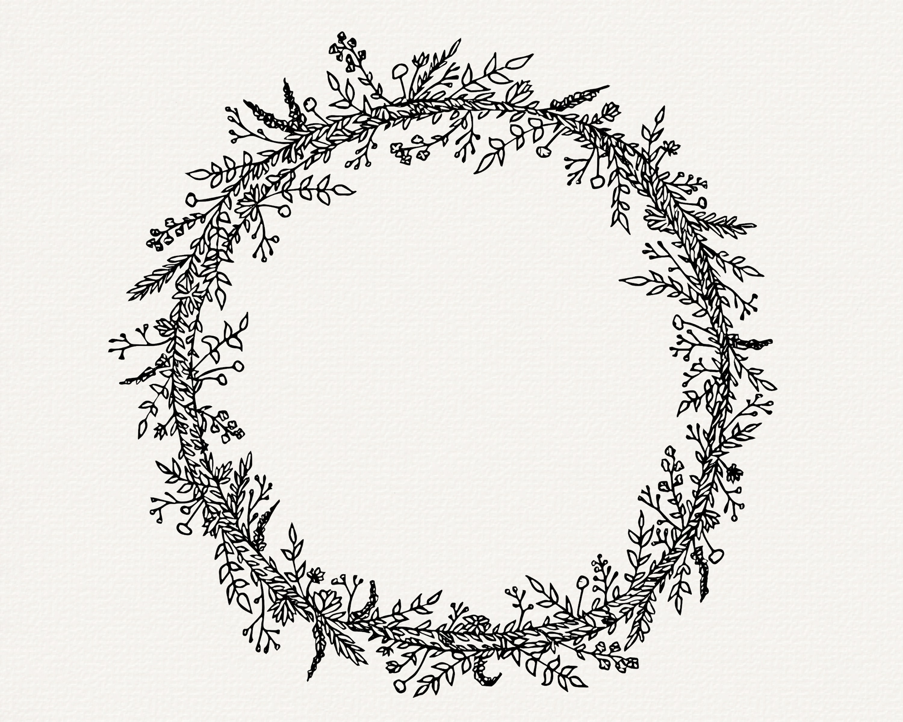Spring Wreath Svg Wreath Svg Bundle Wedding Wreath Svg - Etsy