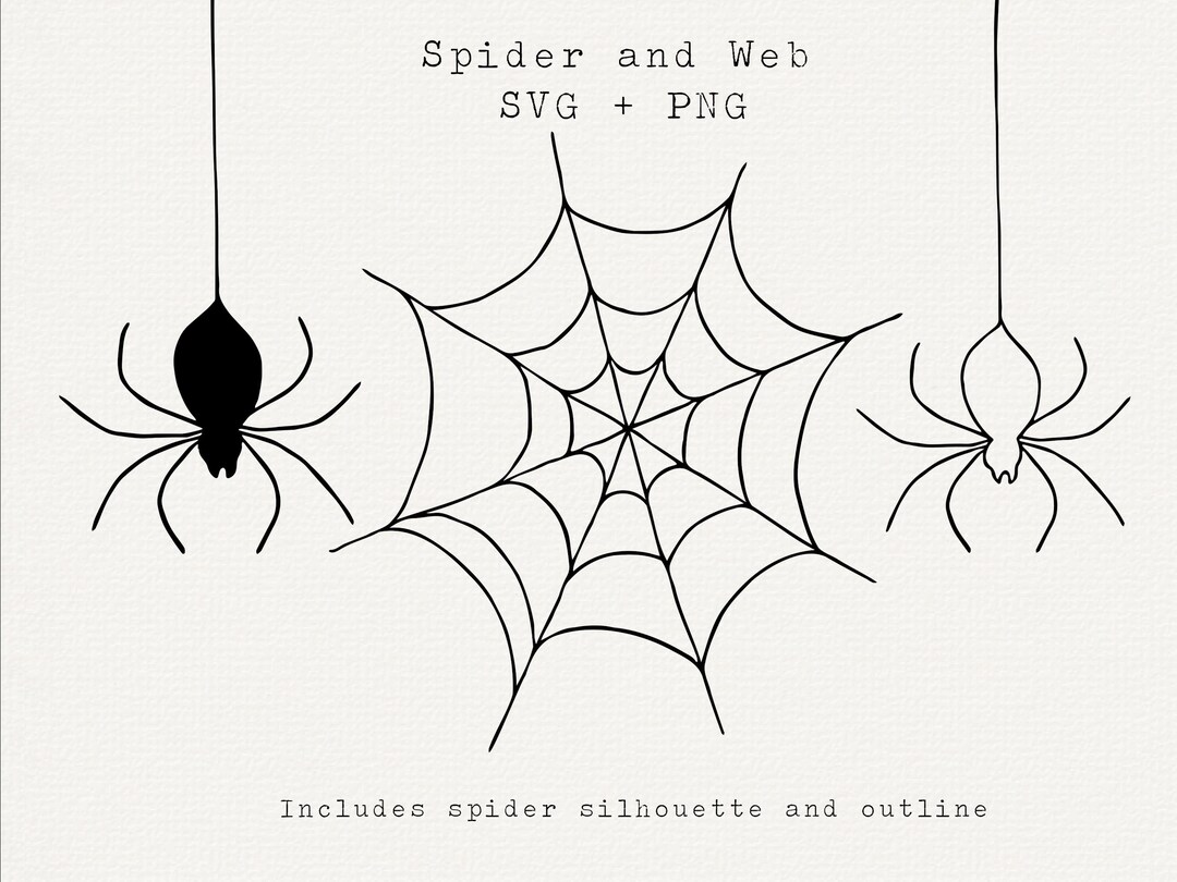 Spider Web SVG, Spider SVG, Halloween Clip Art, Spider Web Stencil ...