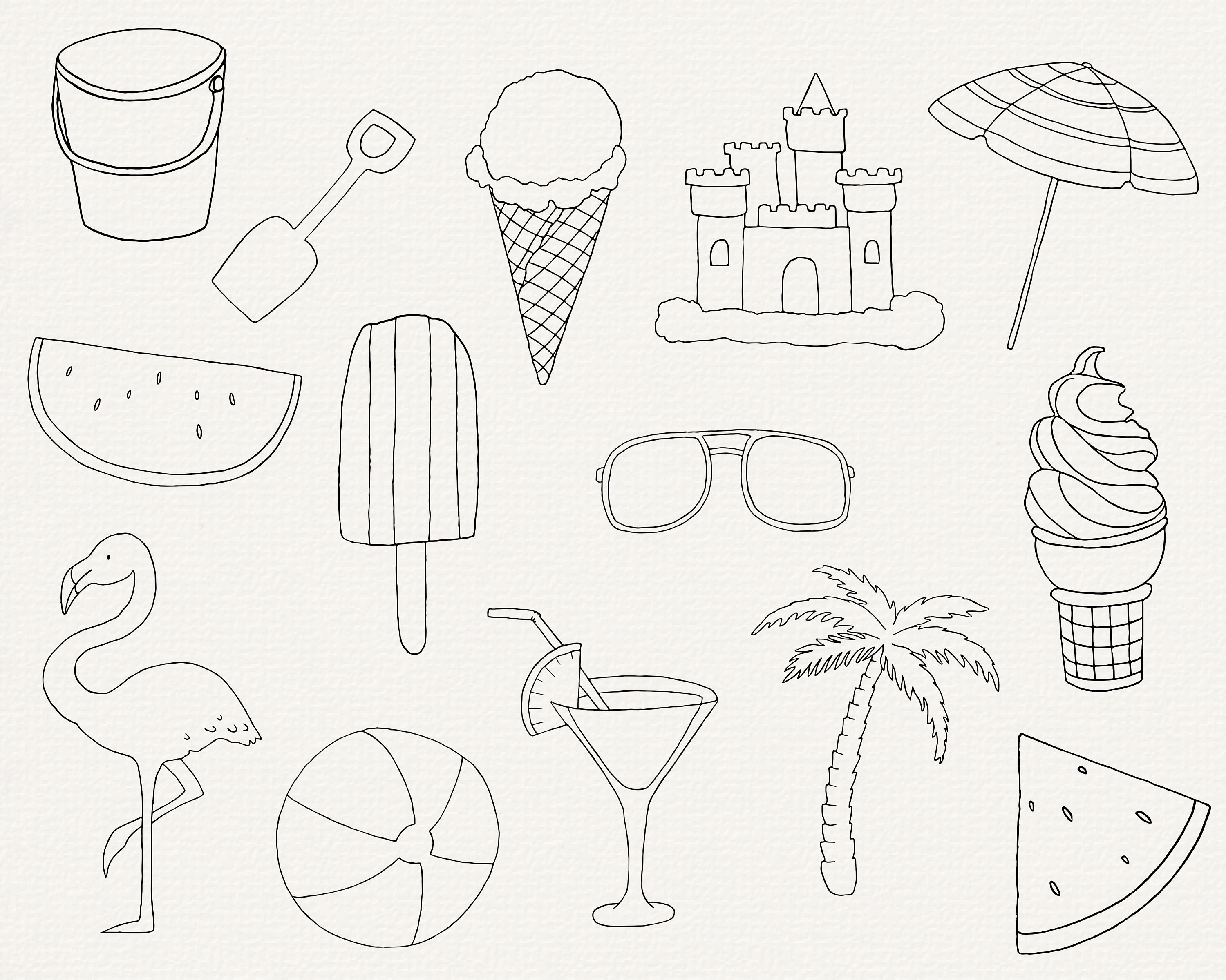Easy Summer Drawings