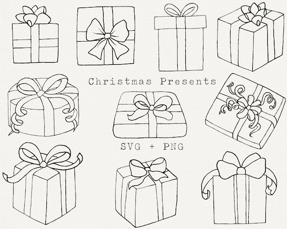 Christmas Present Stencil