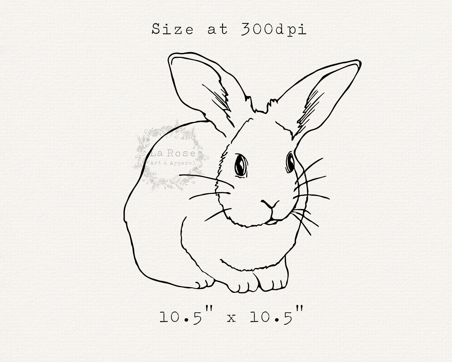 Easter Bunny Clipart Bunny SVG Modern Line Drawing Bunny | Etsy