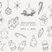 Christmas Line Art SVG Bundle Christmas Doodle Clip Art Hand - Etsy Canada