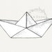 Paper Boat PNG, Origami Boat Clip Art, Hand Drawn Line Art, Origami Art ...