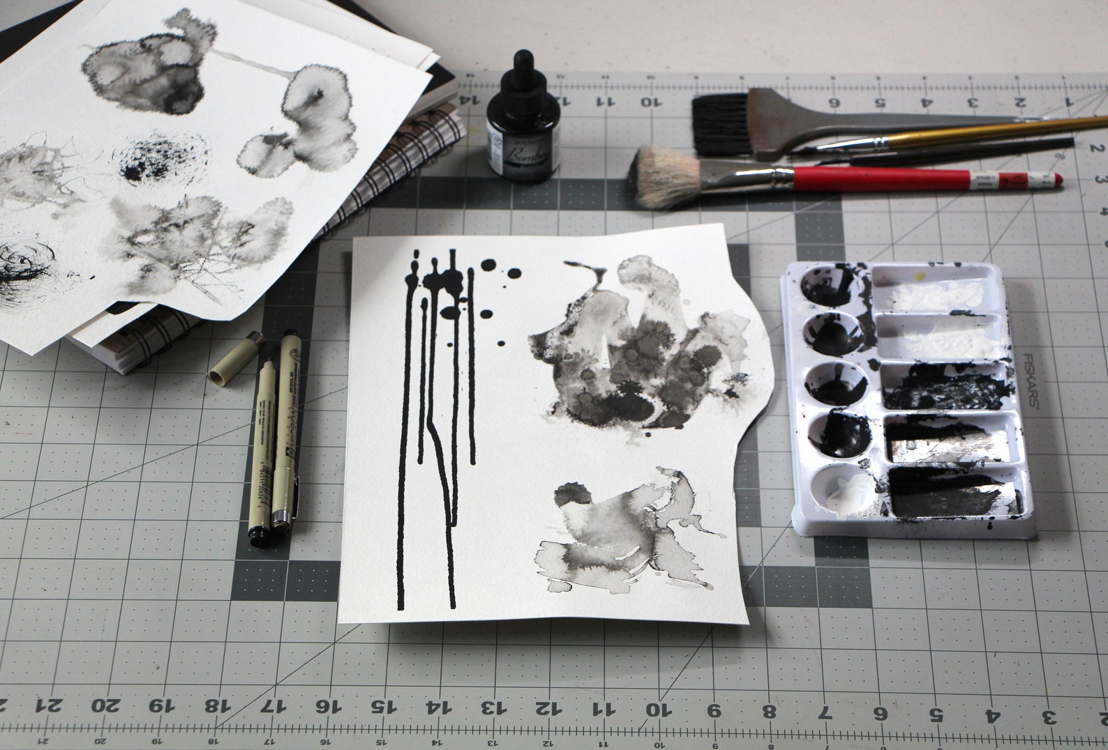 Wet Ink Texture Clip Art Hand Painted Texture PNG Artistic | Etsy