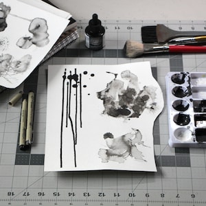 Wet Ink Texture Clip Art, Hand Painted Texture PNG, Artistic Textures ...