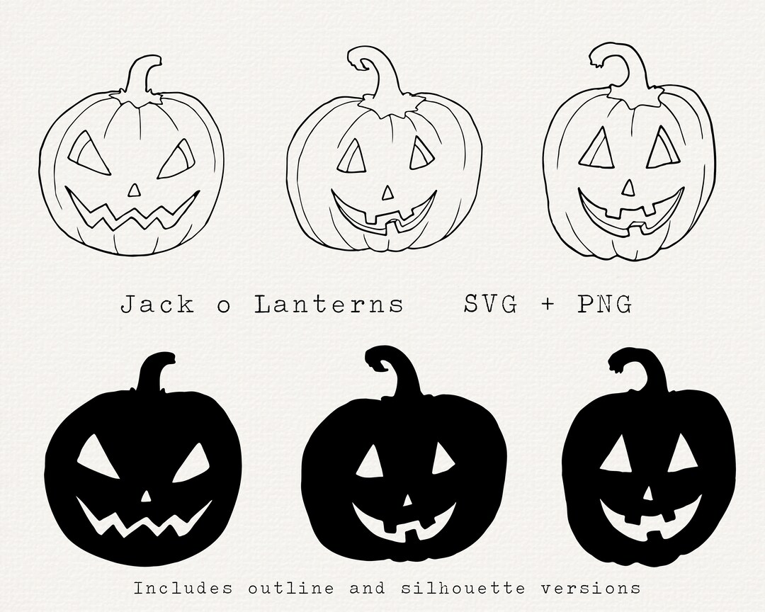 Jack O Lantern SVG Pumpkin Clip Art Jack O' Lantern - Etsy