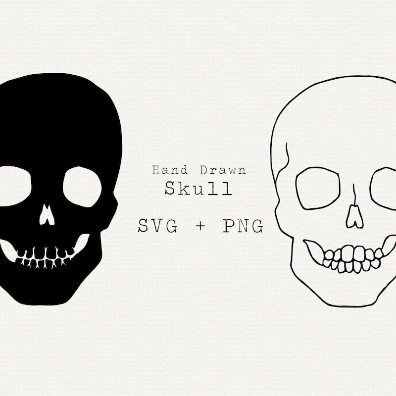 Skull Svg - Etsy