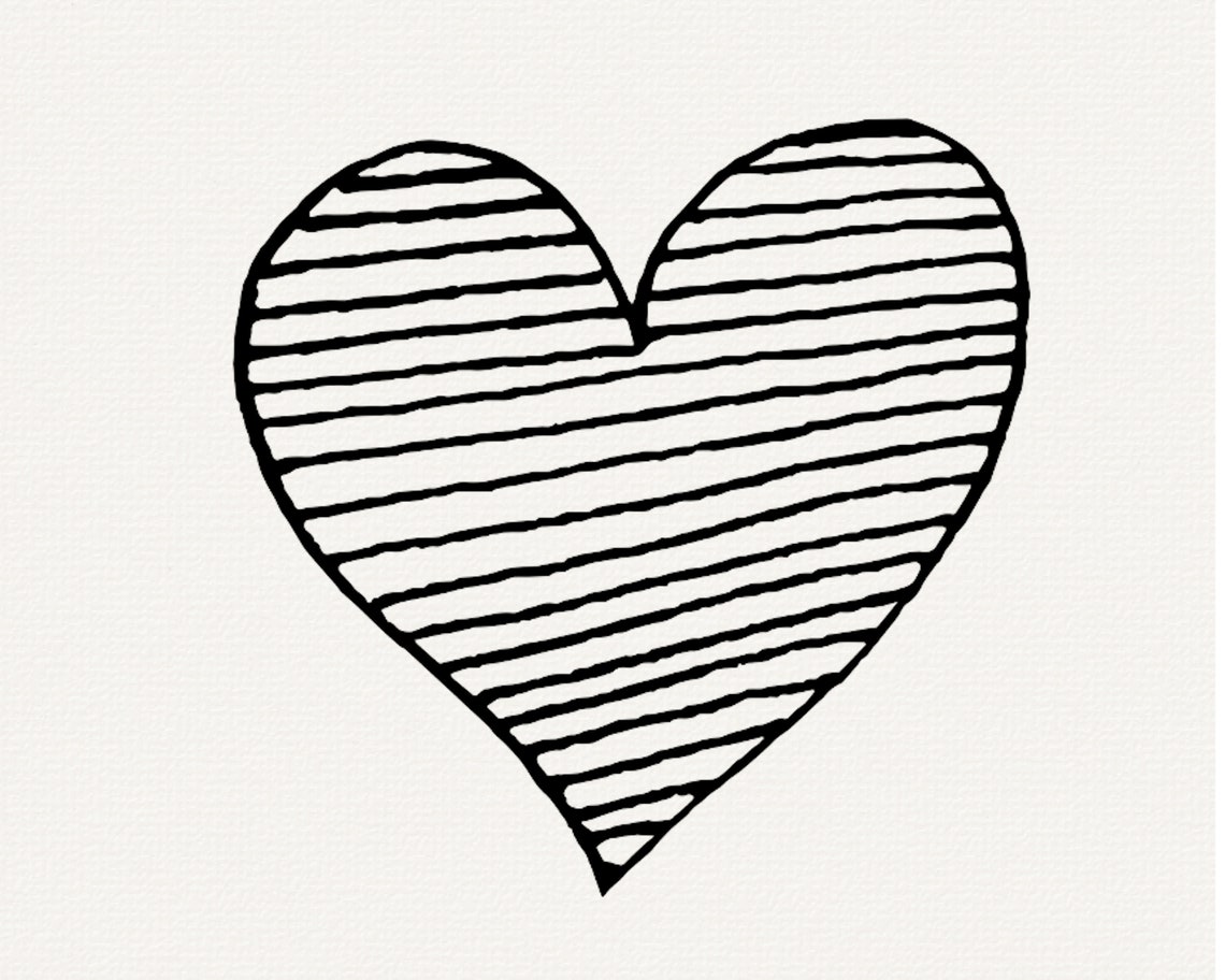 Heart Doodle SVG Bundle Hand Drawn Heart Vector Clip Art - Etsy Canada