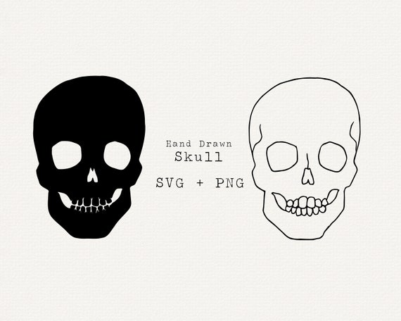 Simple Skull Stencil