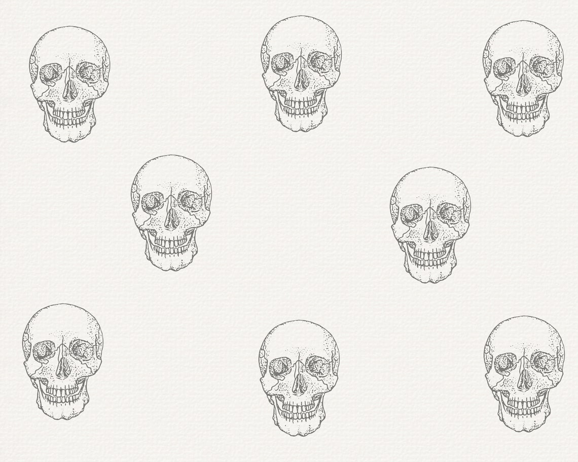 Skull SVG Hand Drawn Skull Vector Art Skull Graphics Skull - Etsy