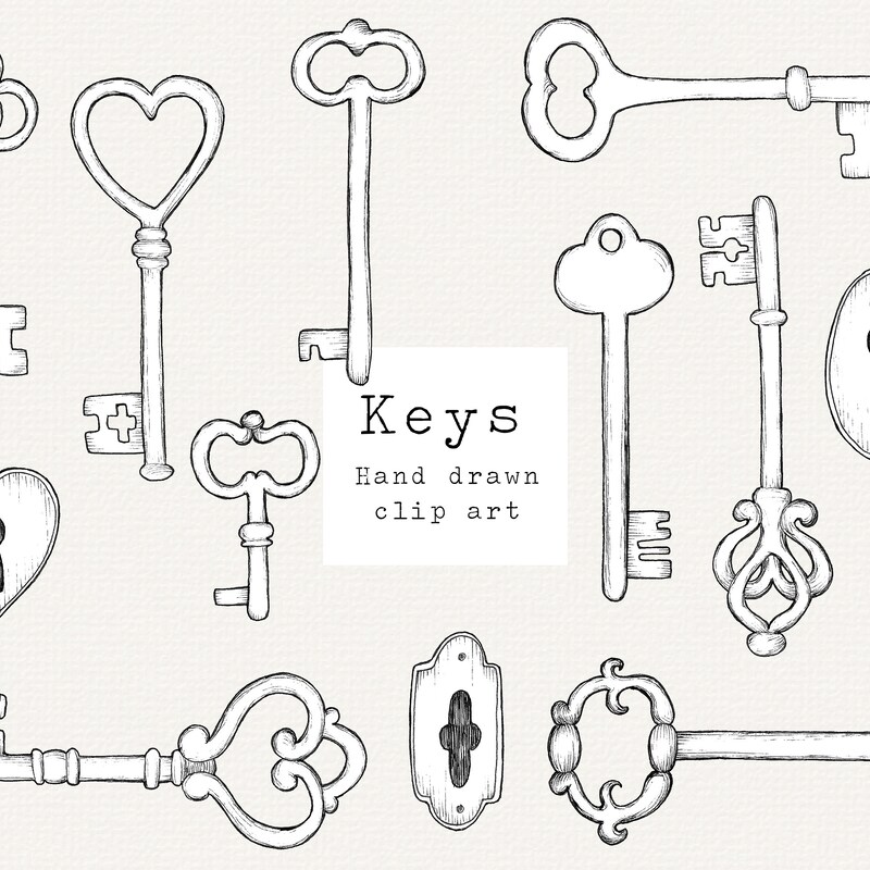 Skeleton Key Art - Etsy