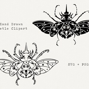 Beetle Svg Scarab SVG Bug Cut File Floral Bug SVG Files - Etsy