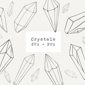 Crystal Svgs, Crystal Vector Graphics for Cricut, Silhouette, Laser ...