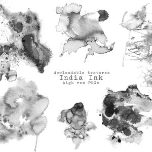 Wet Ink Texture Clip Art, Hand Painted Texture PNG, Artistic Textures ...