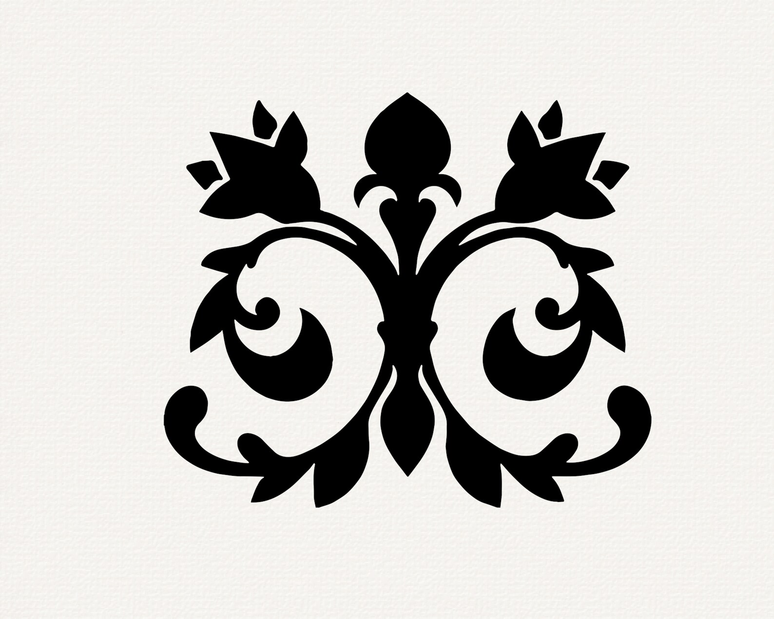 Baroque SVG Clipart Damask SVG Stencil Baroque Svg Stencil | Etsy