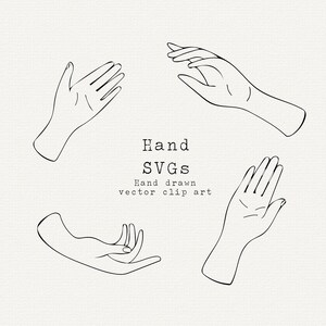 Hands SVG, Hands Vector Icon Set, Hands Cut Files, Hand Gestures ...