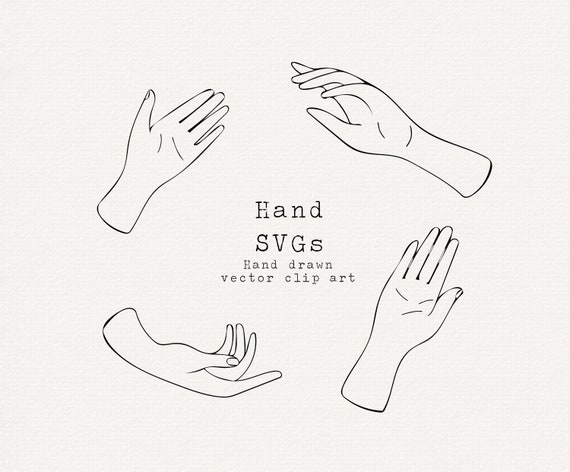 Hands SVG Hands Vector Icon Set Hands Cut Files Hand - Etsy UK