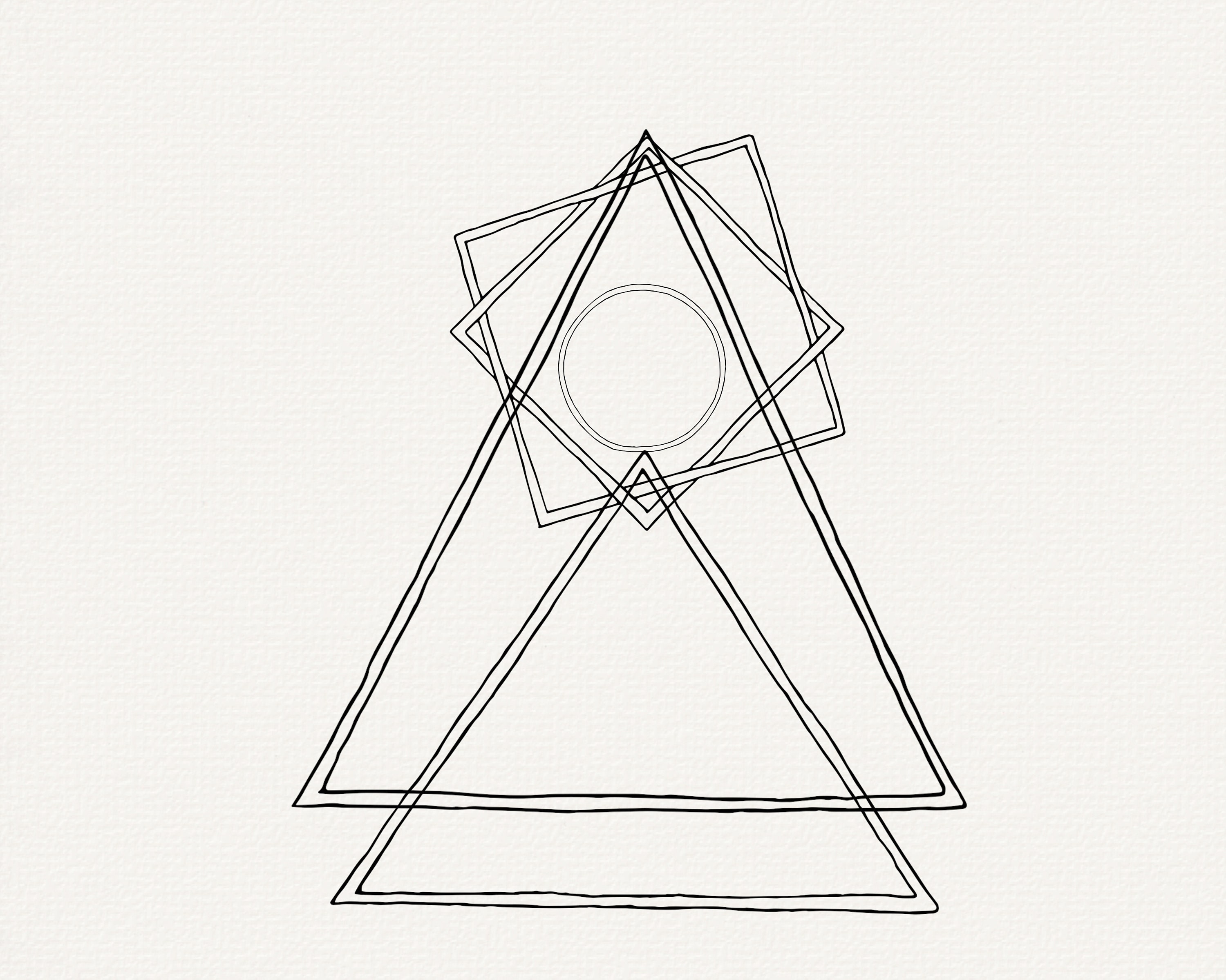 Frame Svgs Hand Drawn Geometric Shape Clipart Circle - Etsy