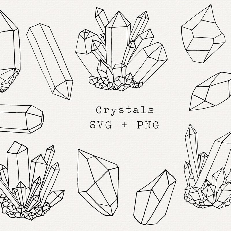 Crystal Drawing - Etsy