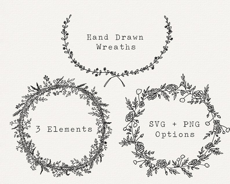 Spring Wreath Svg Wreath Svg Bundle Wedding Wreath Svg - Etsy