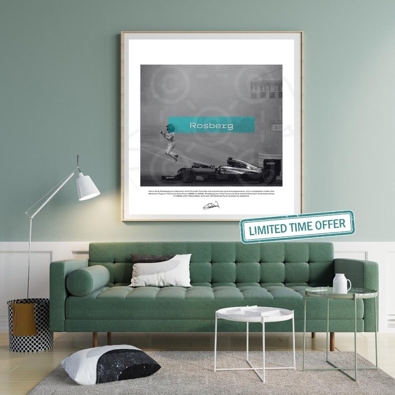 Nico Rosberg F1 Poster, Mercedes Racing Art (digital Download) - Etsy