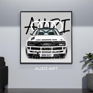 Audi Sports Car Poster | Automotive Wall Art (digital Download) - Etsy