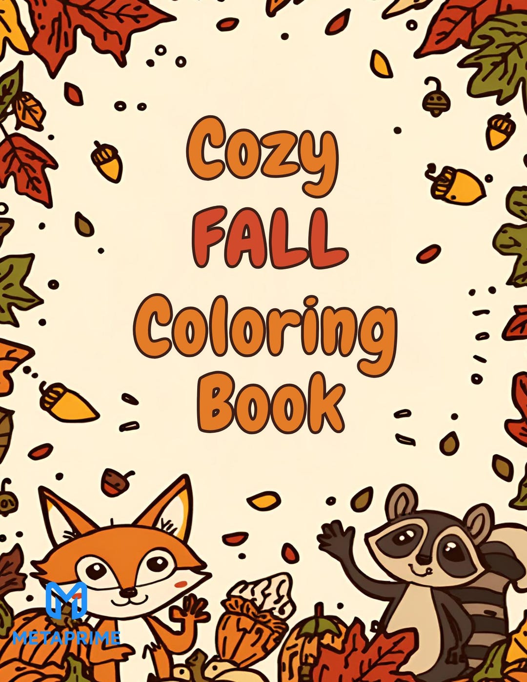 Cozy Fall Autumn Coloring Book 60 Pages - Etsy