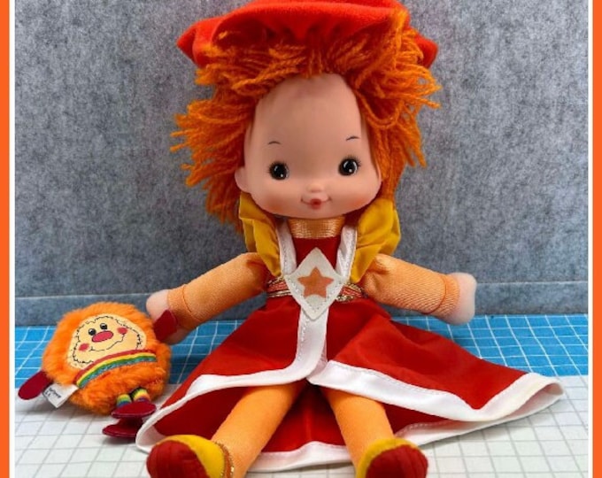 1983 Rainbow Brite La La Orange Color Kid Doll With OJ Sprite Vintage ...