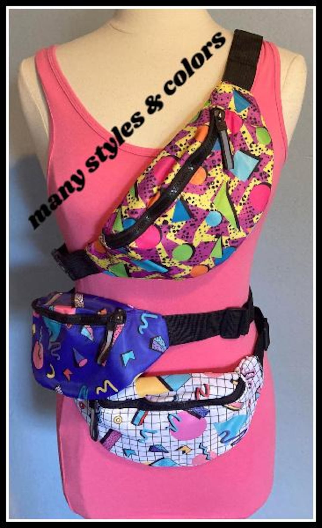 80's Fanny Pack 80s Workout Costume 80s Fanny Pack 90s Costume 90s ...