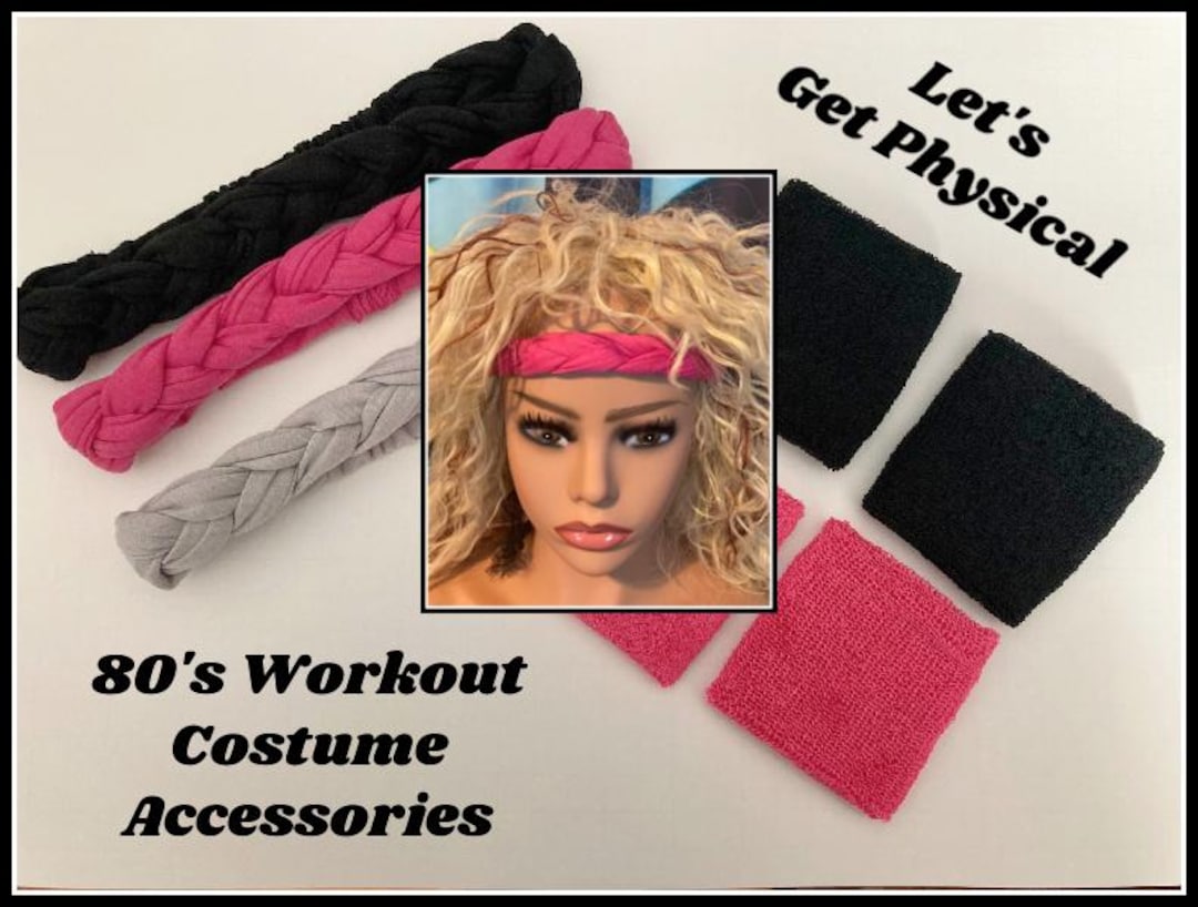 Let's Get Physical 80's Costume Gift Set 80s Costume Headband Sweatband ...